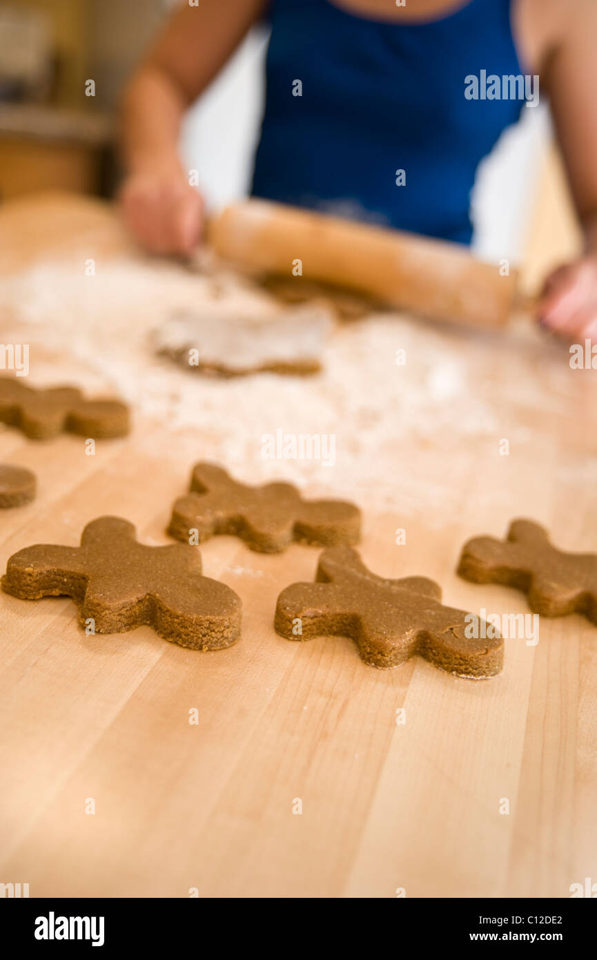 Making cookies at Christmas time Stock Photo - Alamy