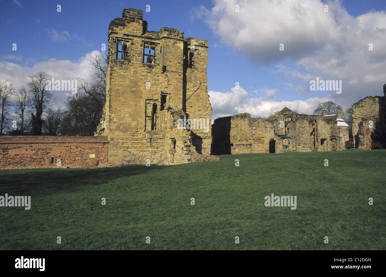 The ruins of medieval castle in Ashby-de-la-Zouch, Leicestershire ...
