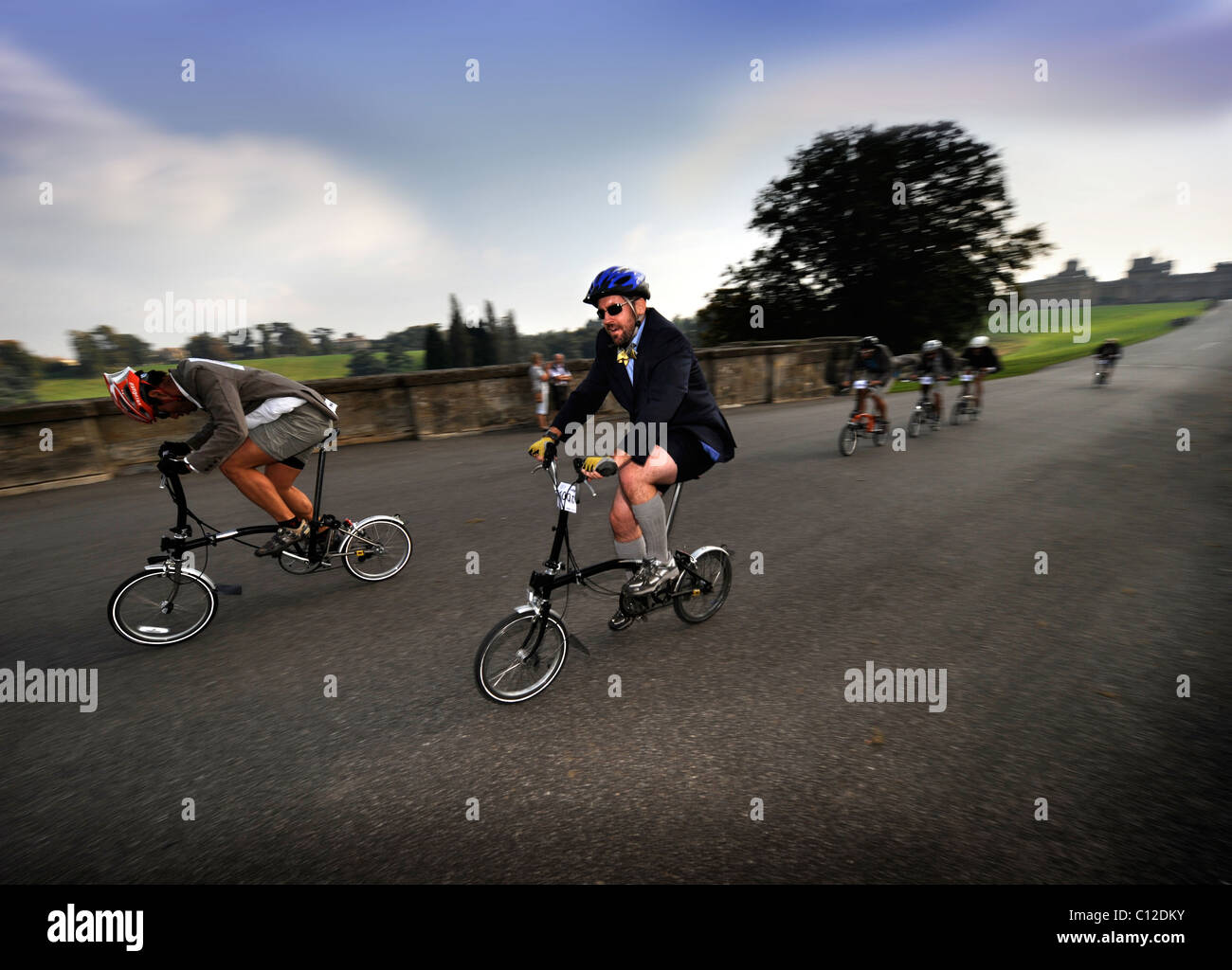 The Brompton World Championships commuter bike racing in the grounds of ...