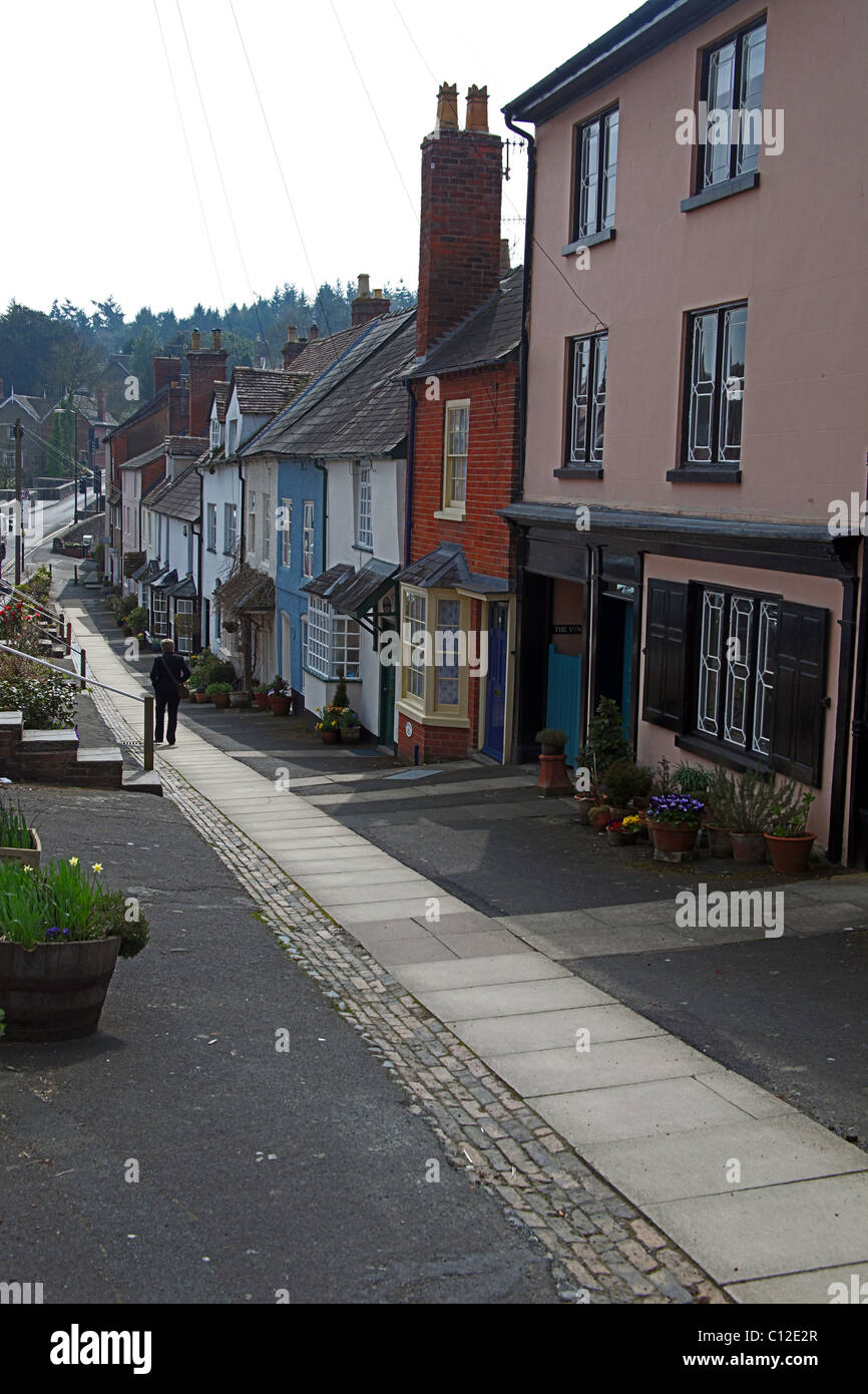Lower Broad Street in Ludlow, Shropshire, England, UK Stock Photo - Alamy