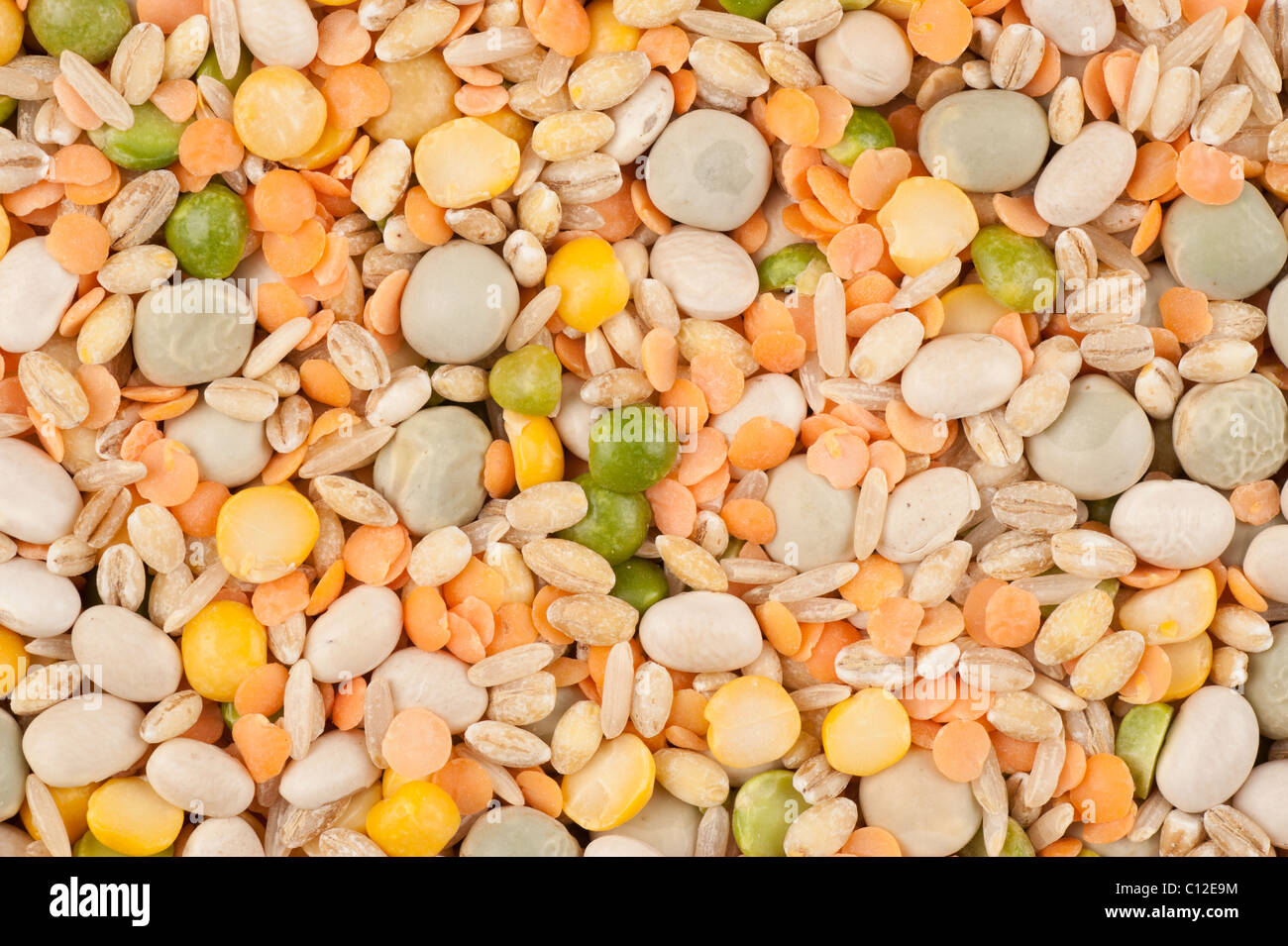Full frame take of colorful assorted legumes Stock Photo - Alamy