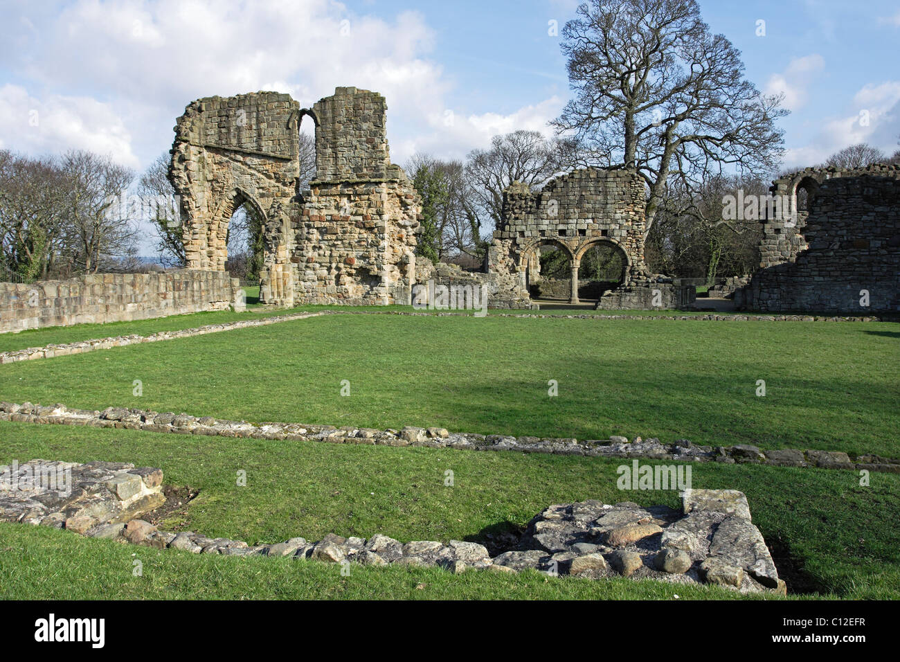 Basingwerk abbey hi-res stock photography and images - Alamy