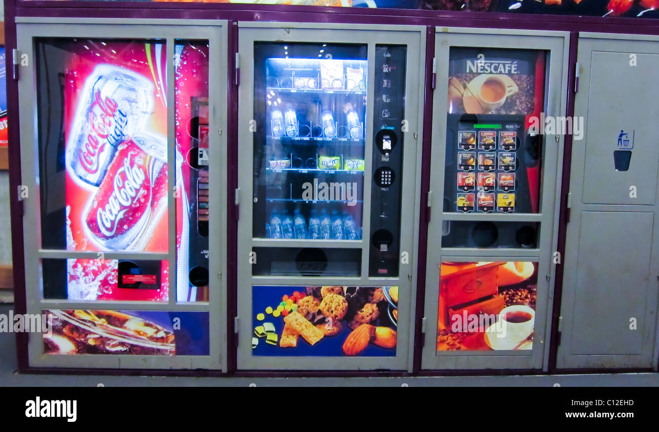 Paris, France, Soft Drink, Junk Food, Front, Vending Machines fast food ...