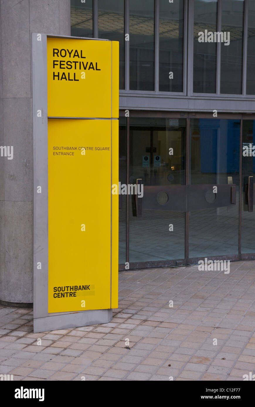 Royal Festival Hall signage Stock Photo - Alamy