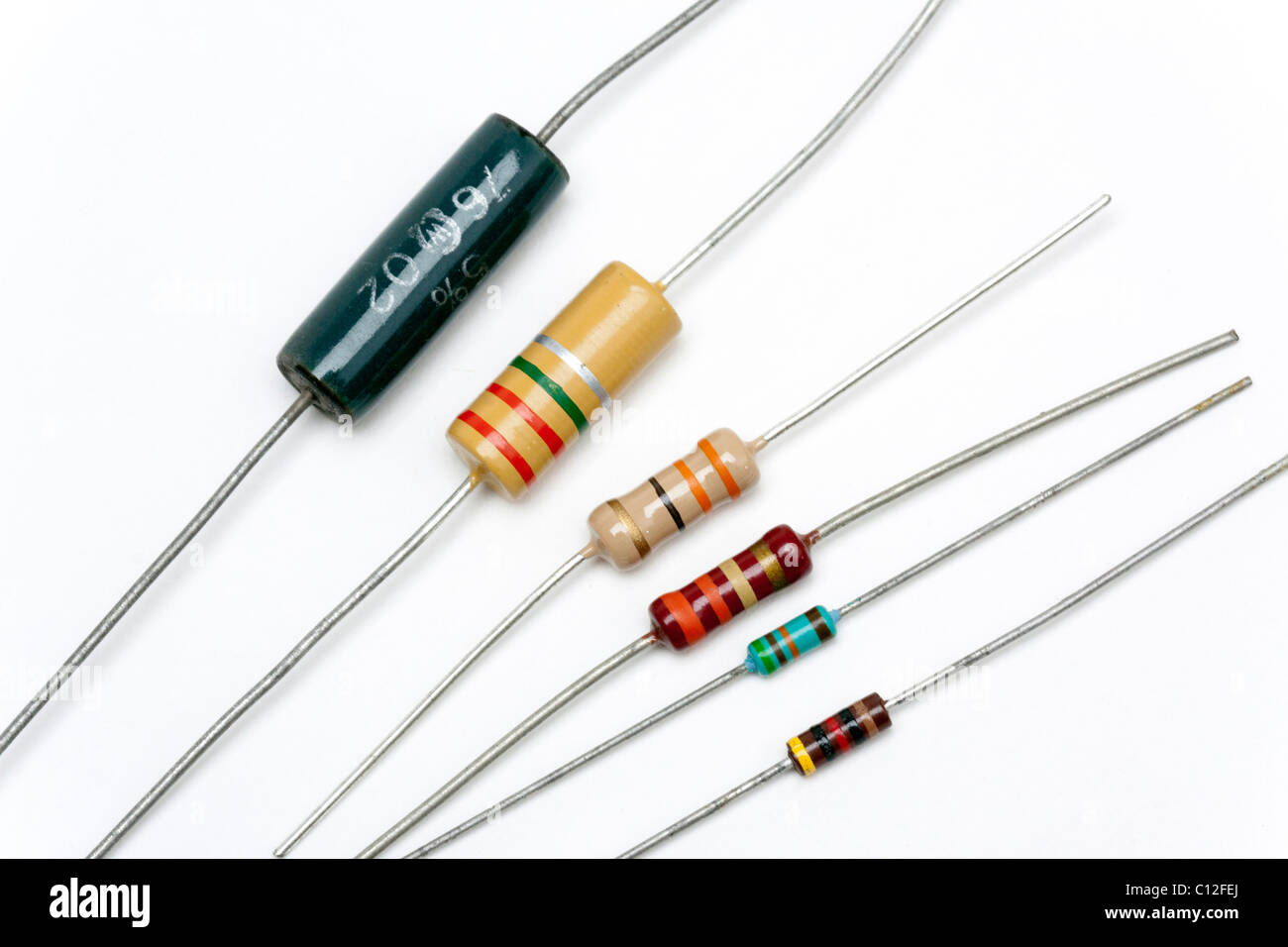 various resistors Stock Photo - Alamy