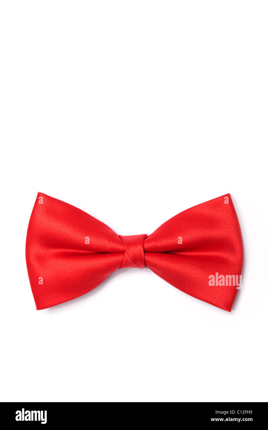 A Single Red Bow Tie Stock Photo - Alamy