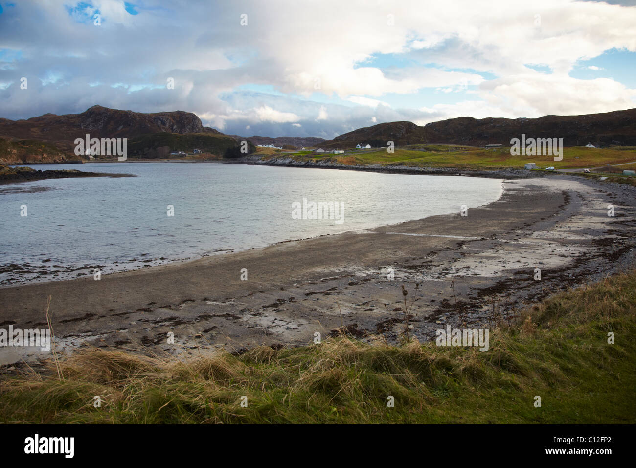 Scourie and Bay, West Coast Highlands. Scotland Stock Photo - Alamy