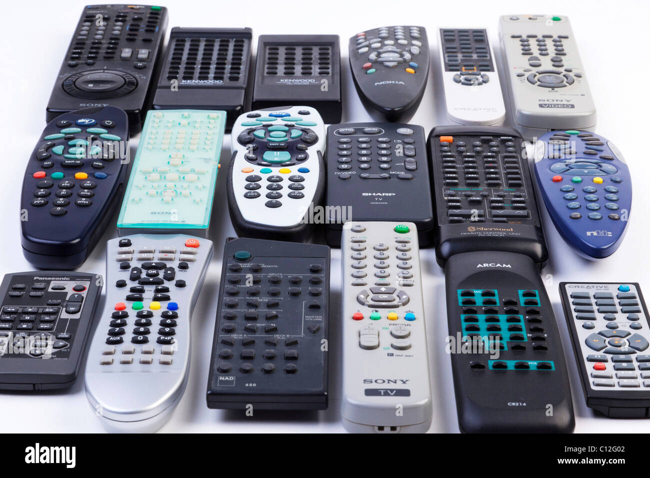 various remote controls Stock Photo - Alamy