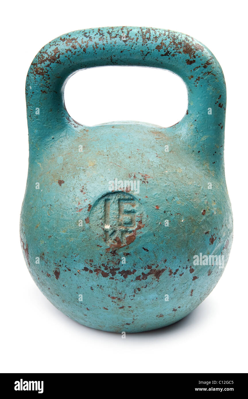 object on white - dumbbell close up Stock Photo - Alamy