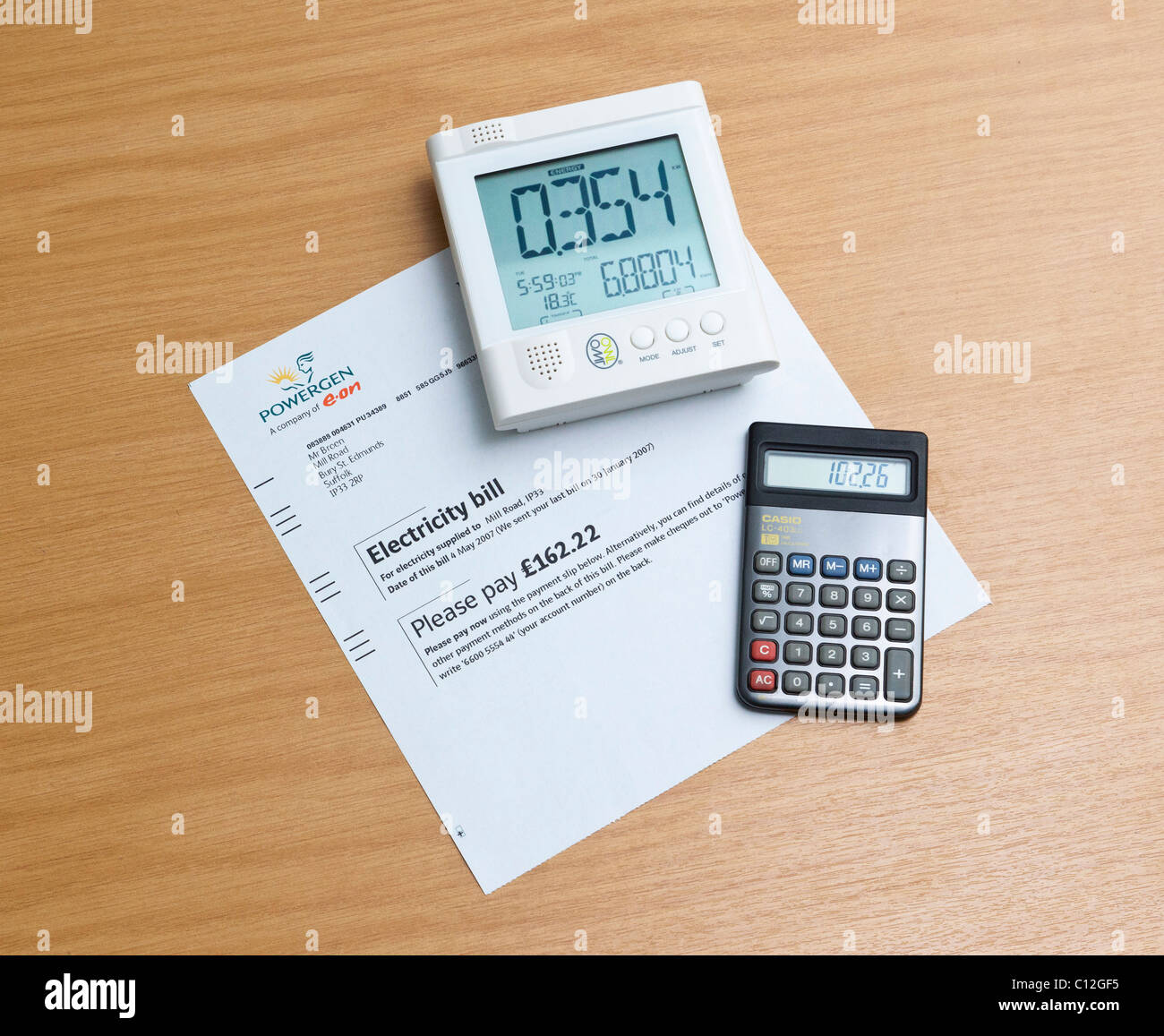 Device metering electricity consumption hi-res stock photography and ...