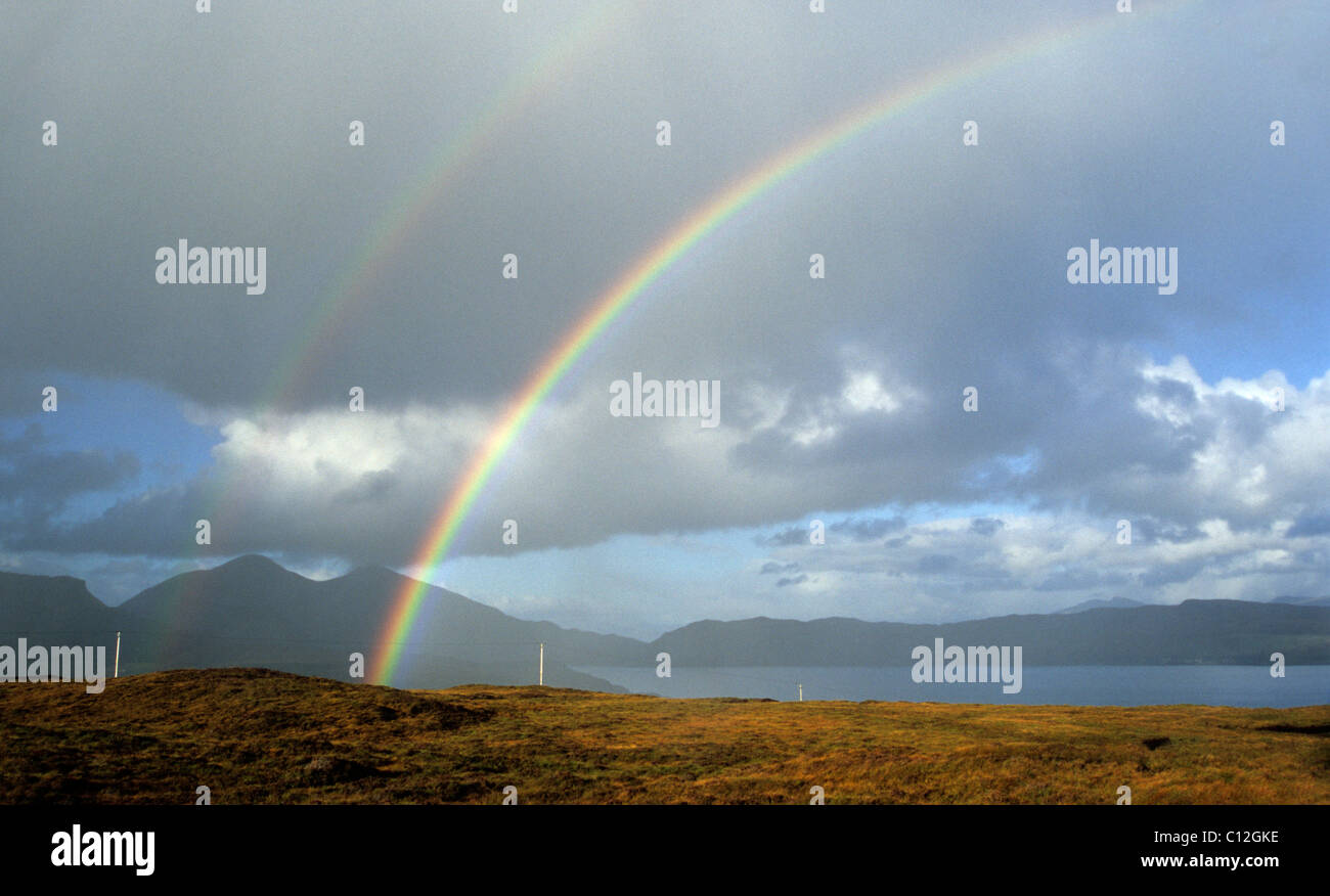 Rainbow, Isle of Skye, Scotland, UK Stock Photo - Alamy