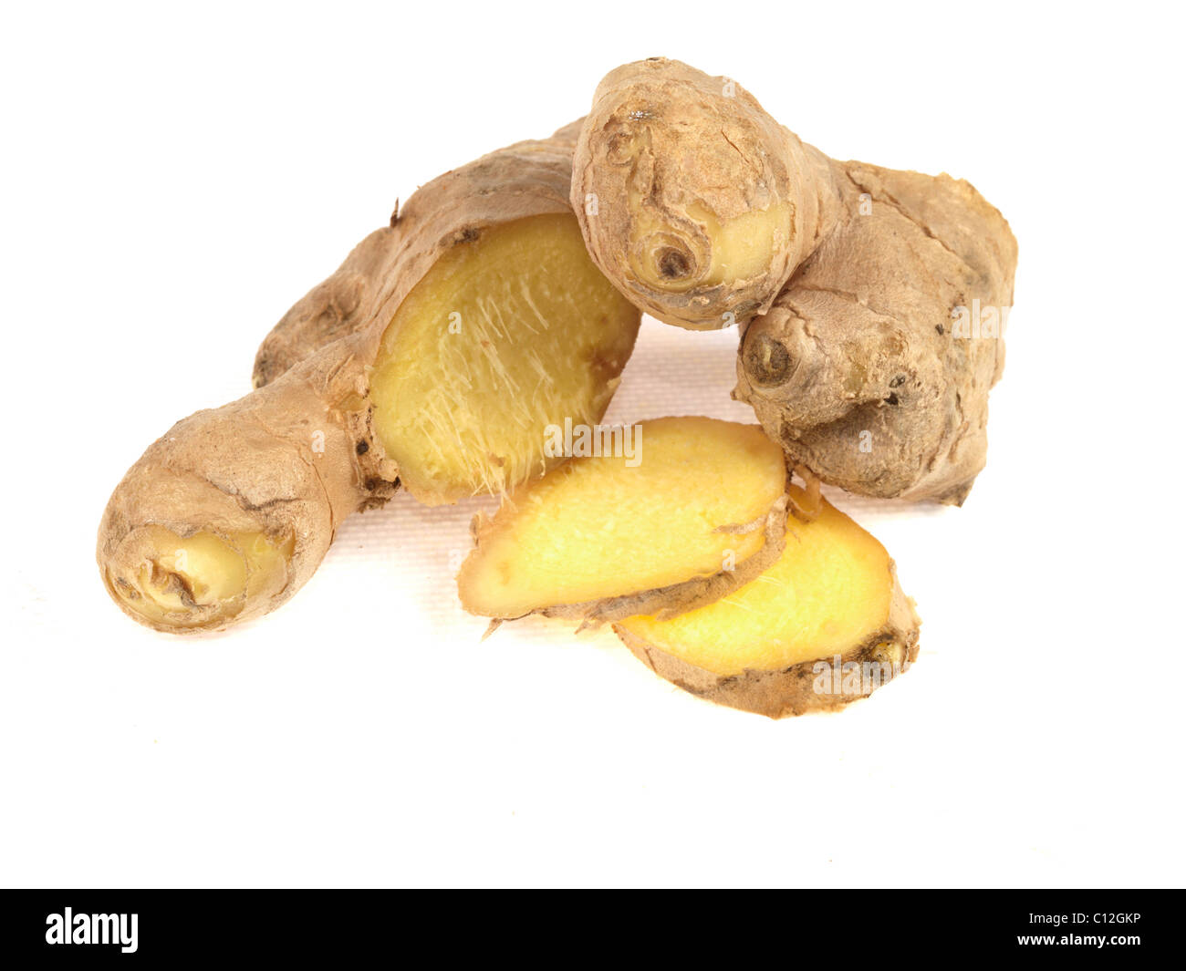 Freshly sliced ginger hi-res stock photography and images - Alamy