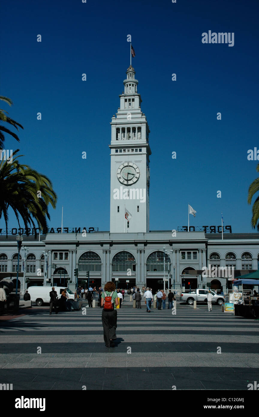 Ferry Building, Embarcadero, San Francisco, California, USA Stock Photo ...