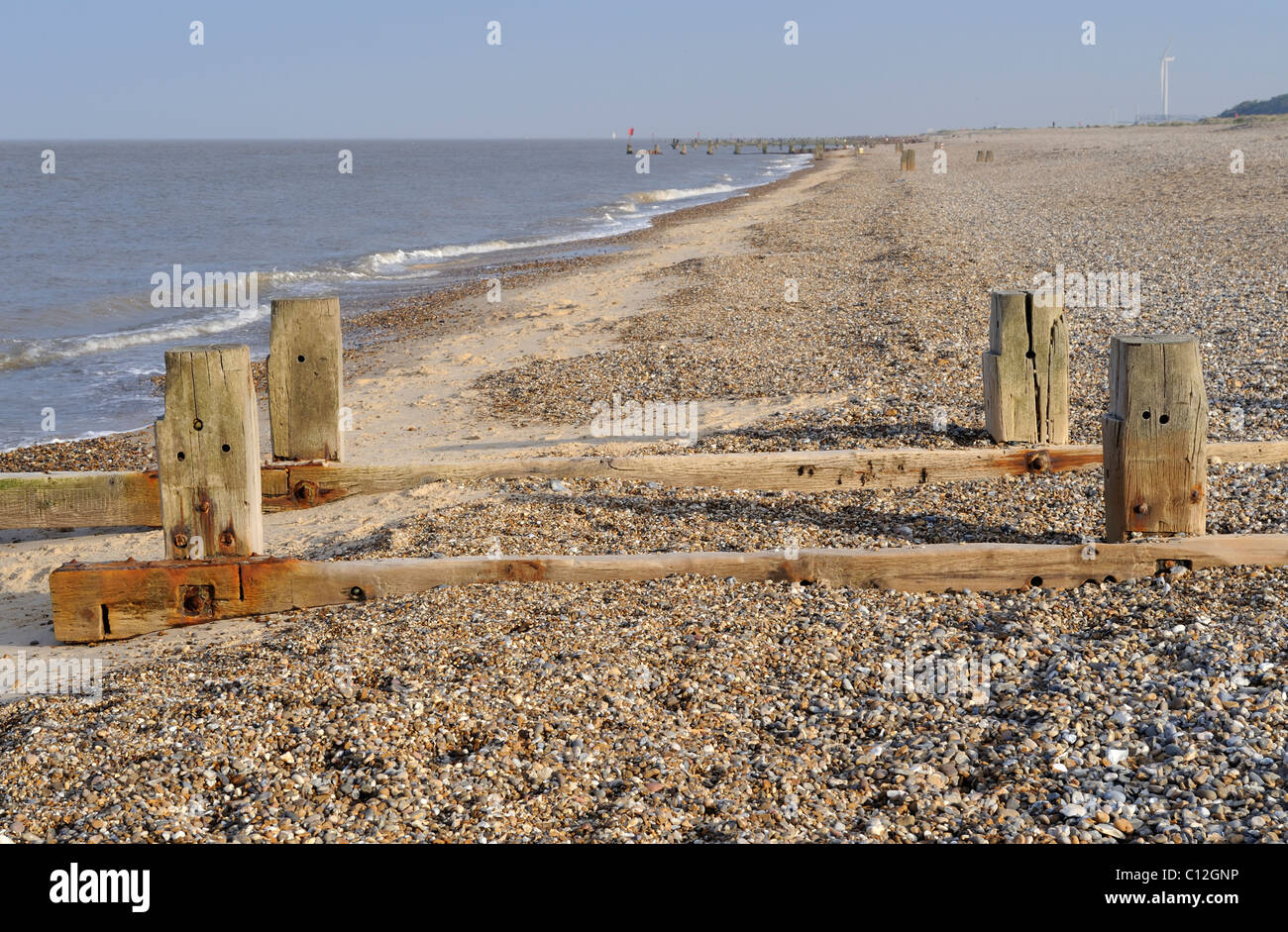 Groynes, Corton, Suffolk, UK Stock Photo - Alamy