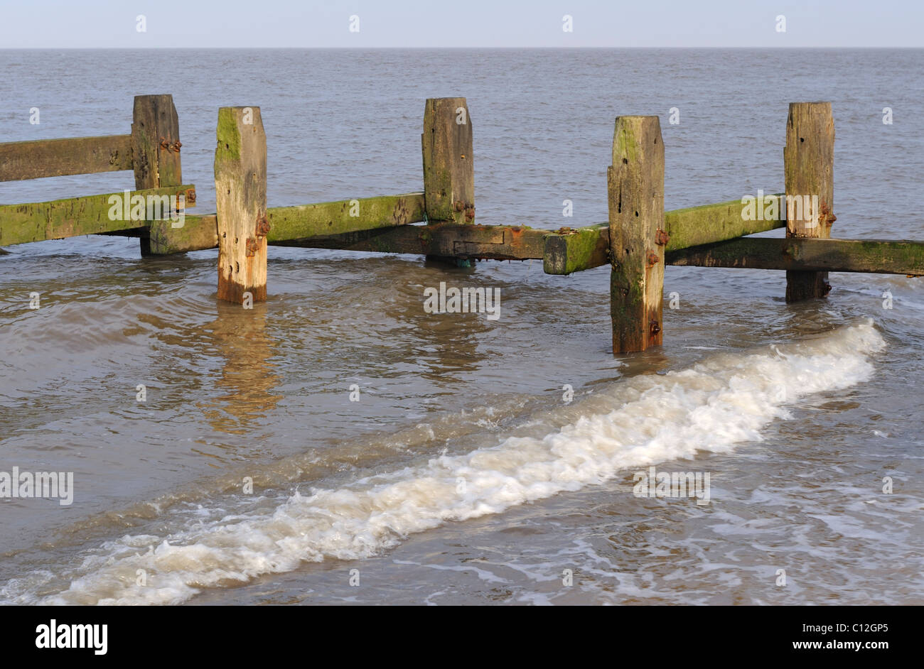 Groynes, Corton, Suffolk, UK Stock Photo - Alamy