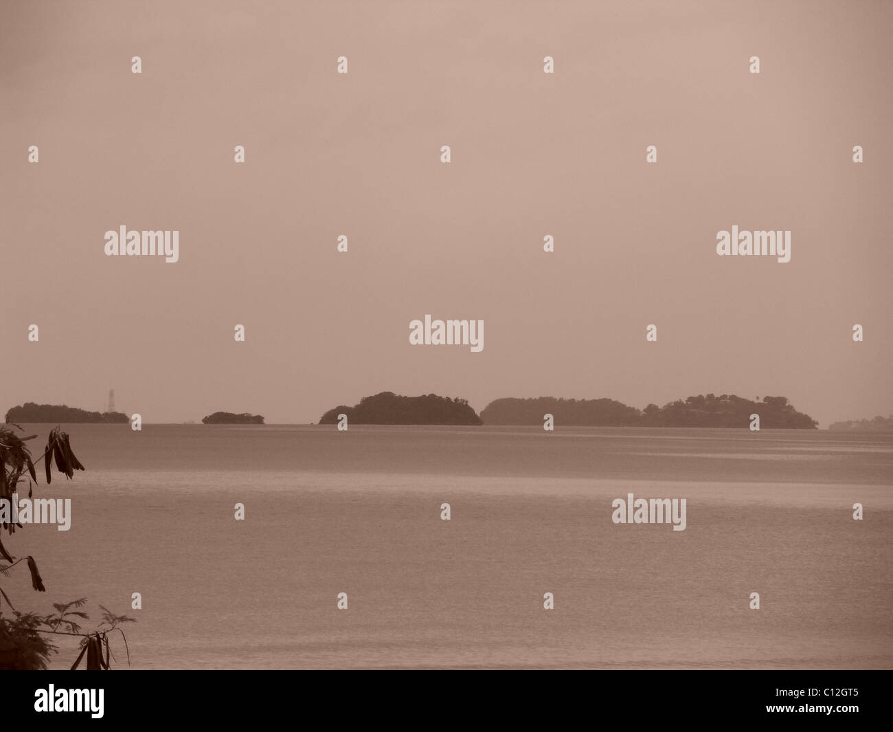 Islands from across the ocean Stock Photo - Alamy