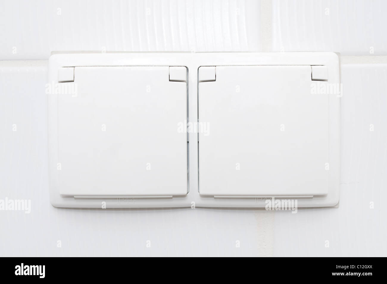 two electric socket kit Stock Photo - Alamy