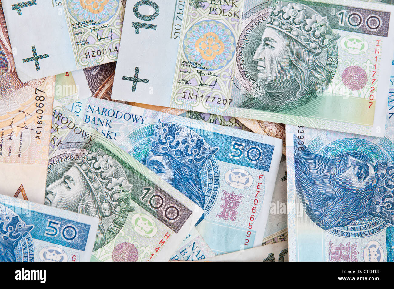 polish money zloty banknotes Stock Photo - Alamy