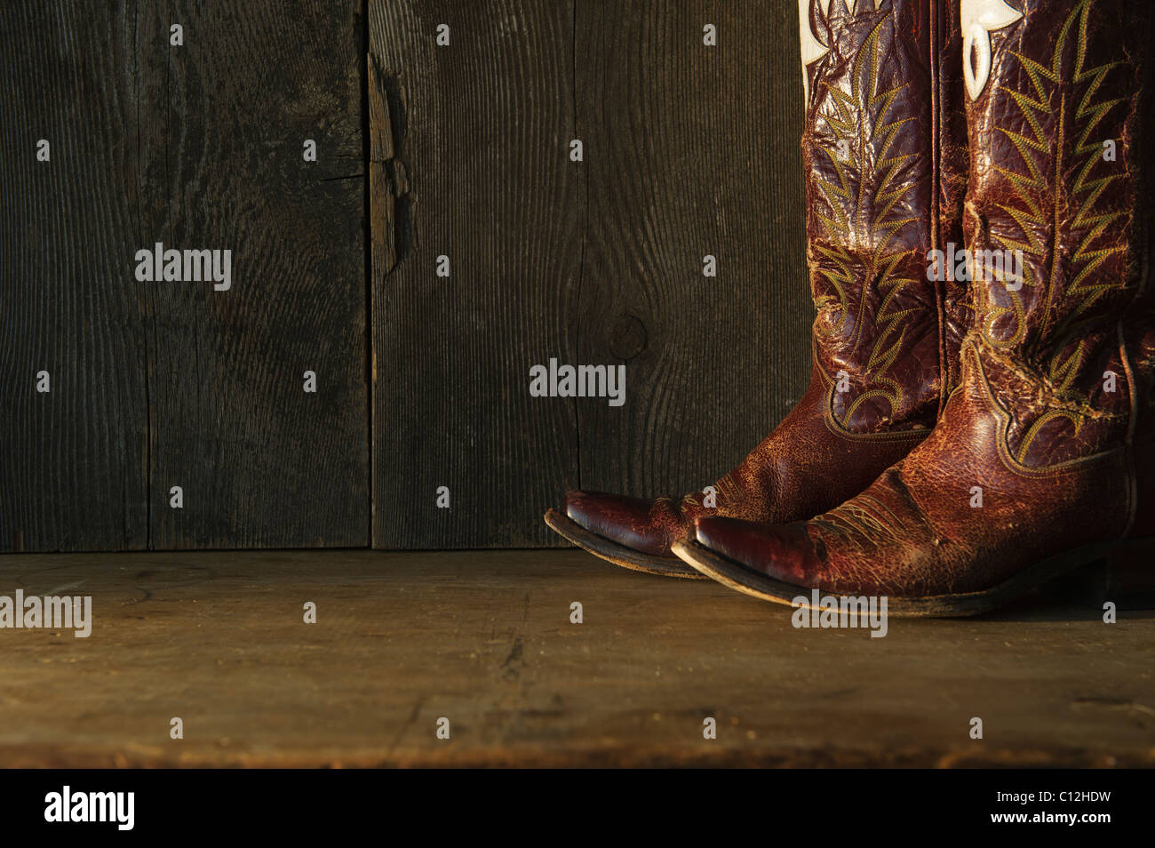 Pair of cowboy shoes Stock Photo - Alamy