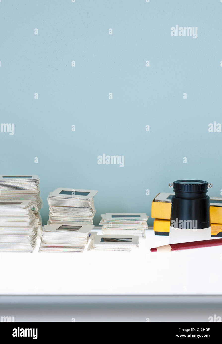 Stacks of slides Stock Photo - Alamy