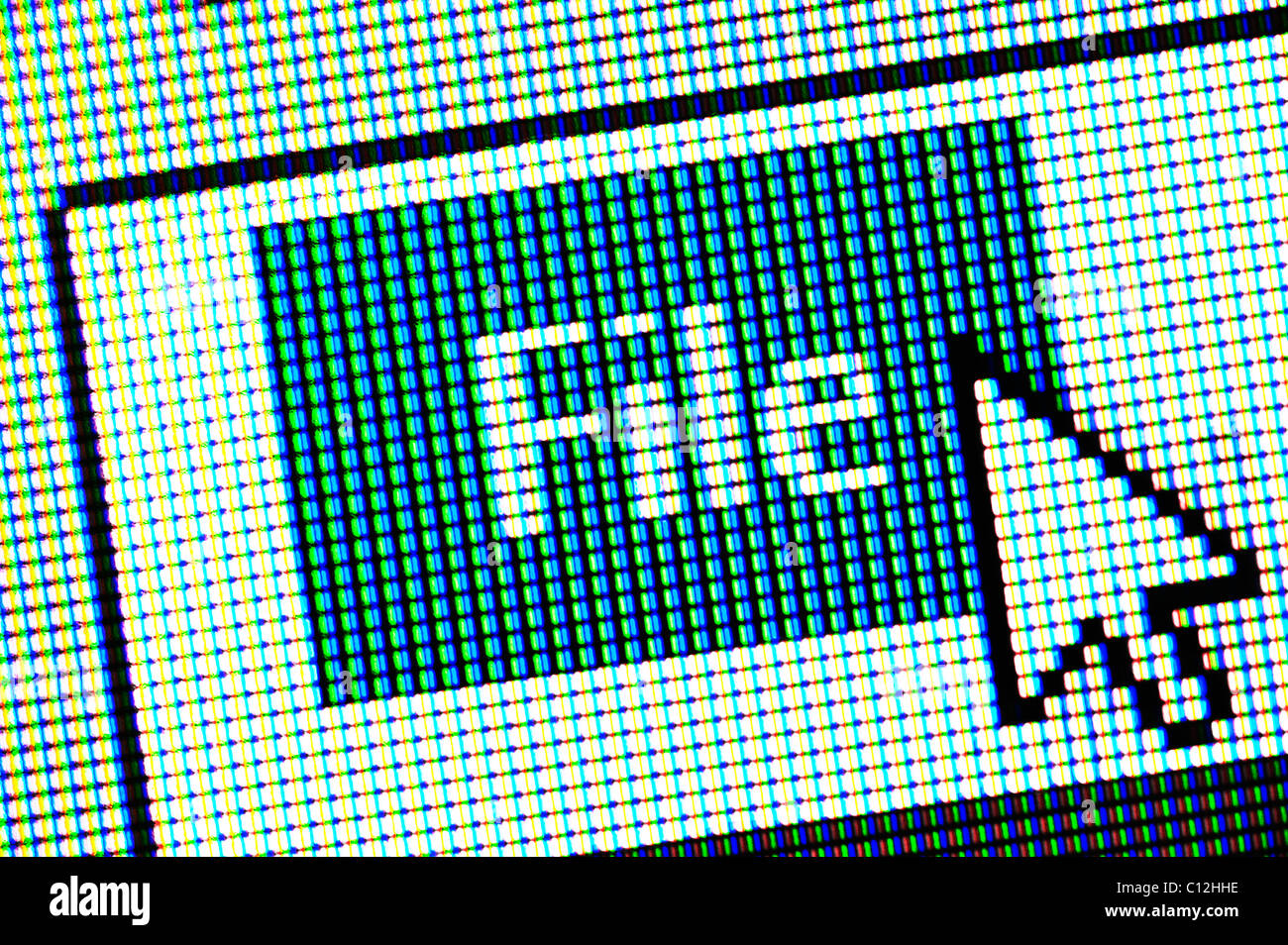 Website displayed on screen Stock Photo - Alamy