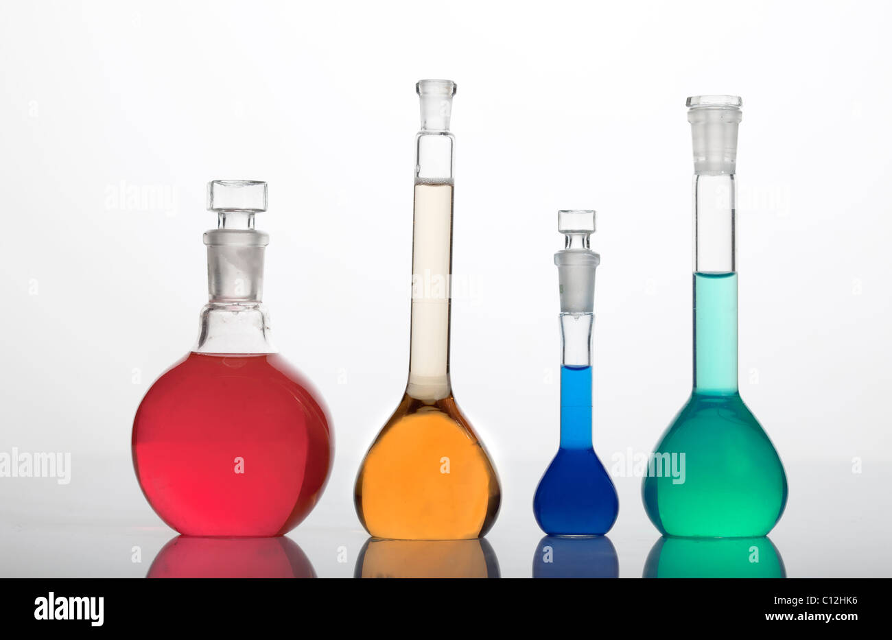 Laboratory equipment isolated on white background Stock Photo - Alamy