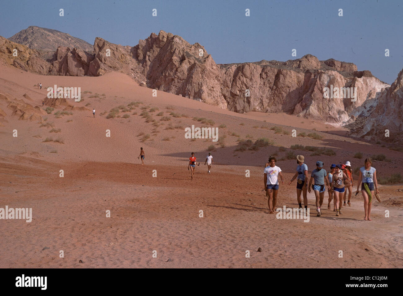 hiking through desert Stock Photo - Alamy