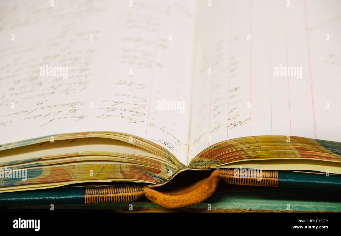 Open diary hi-res stock photography and images - Alamy