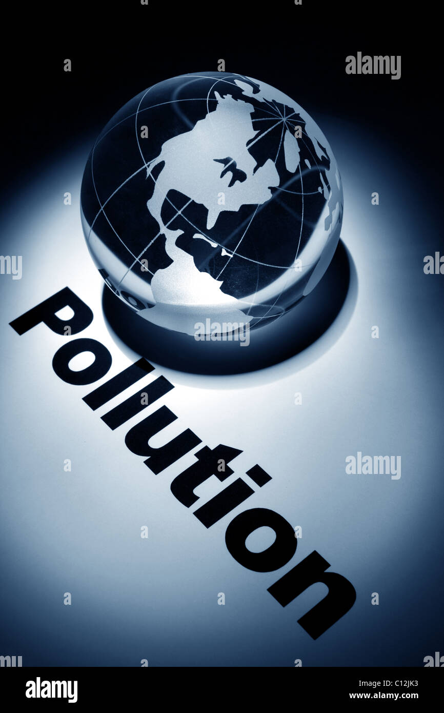 globe, concept of global Pollution Stock Photo - Alamy