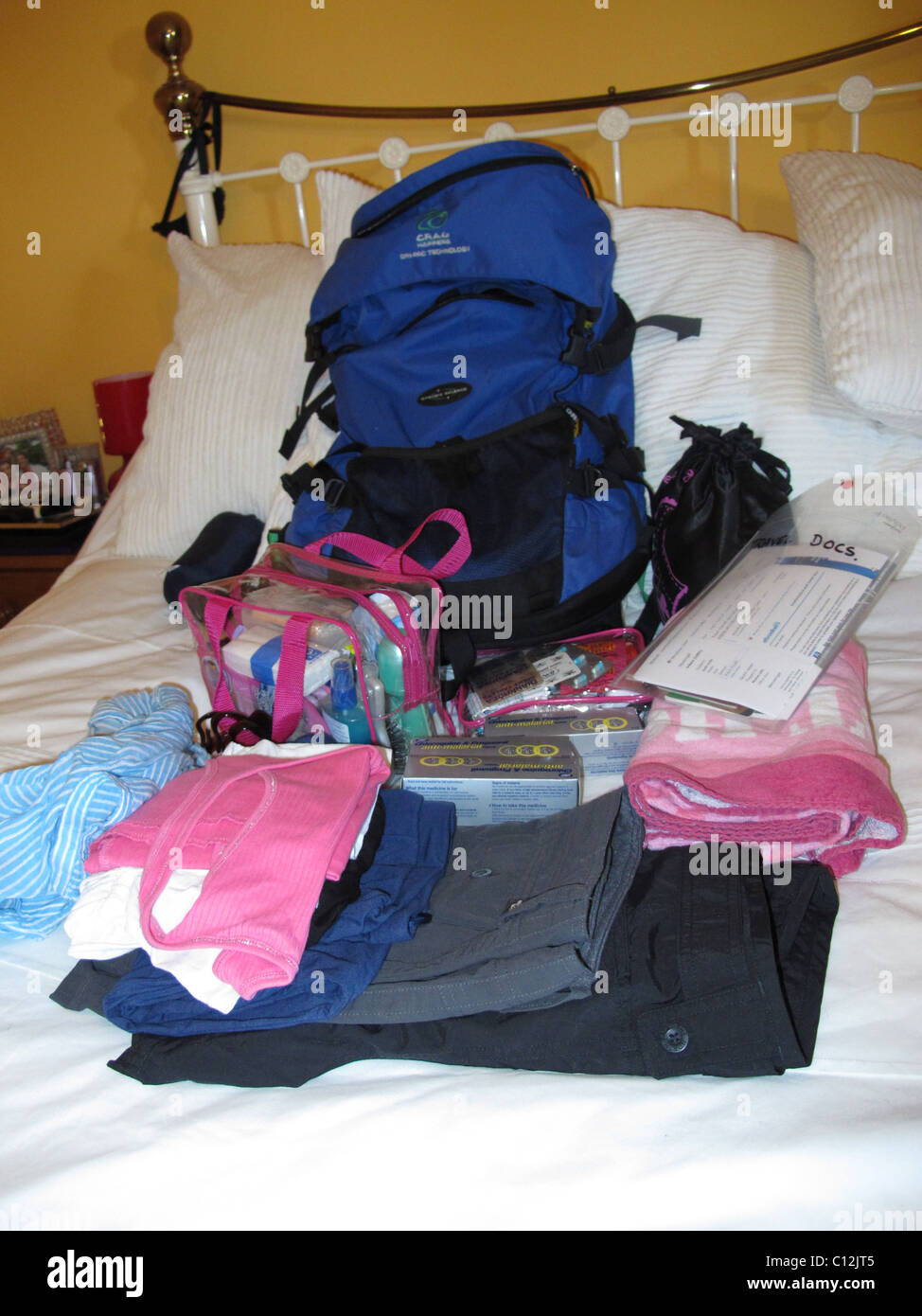 Gap year student backpack hi-res stock photography and images - Alamy