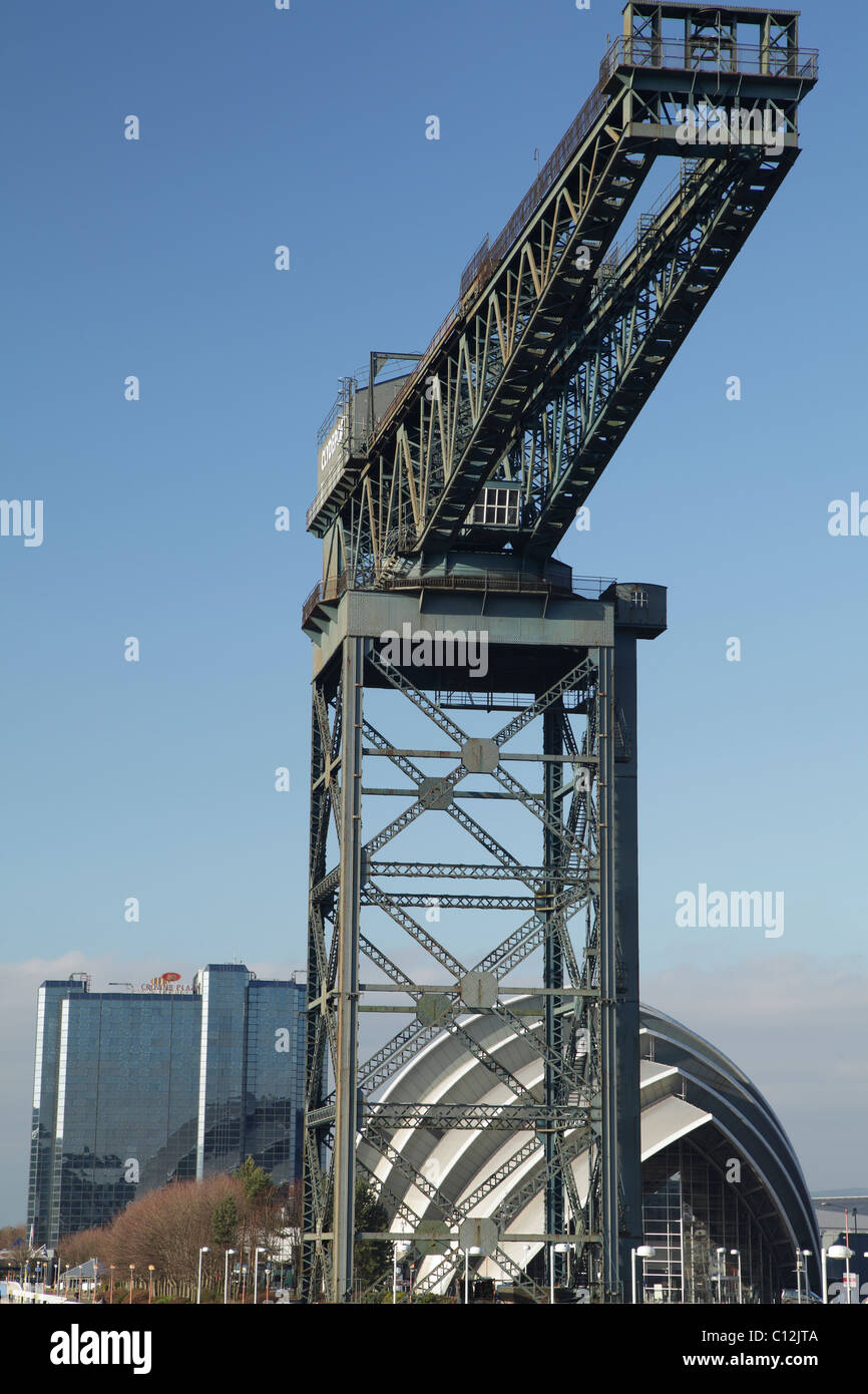 Finnieston Crane, SEC Armadillo and Crowne Plaza Hotel in Glasgow ...