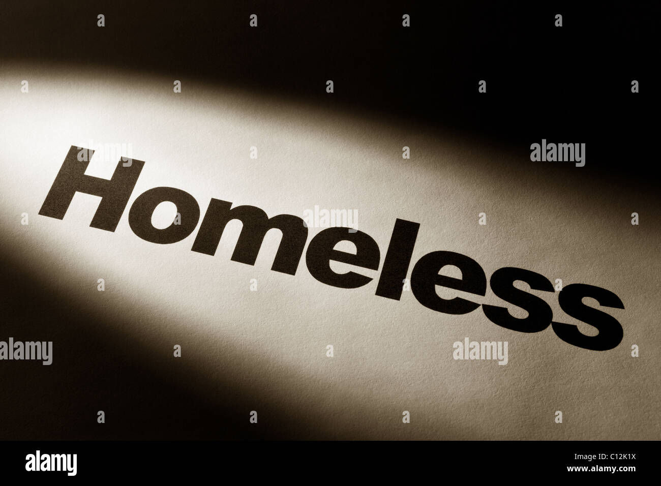 light and word of Homeless for background Stock Photo - Alamy