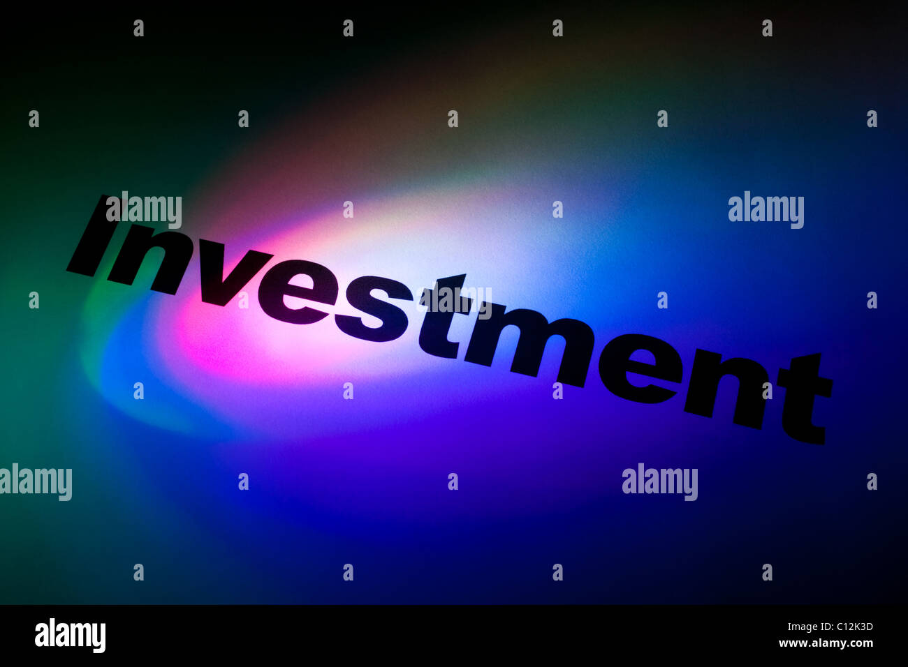 Color light and word of Investment for background Stock Photo - Alamy