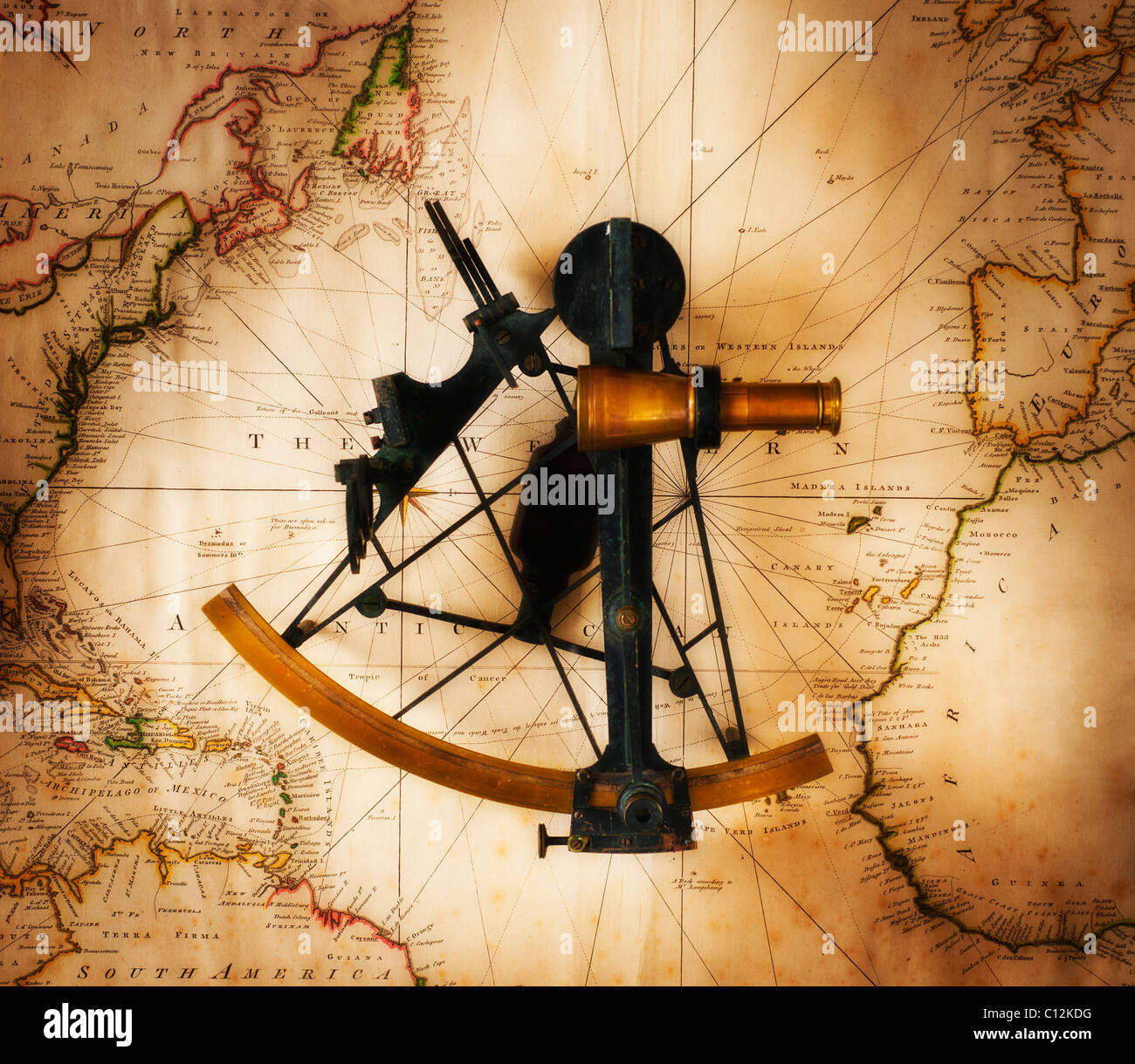 Sextant Map High Resolution Stock Photography and Images - Alamy