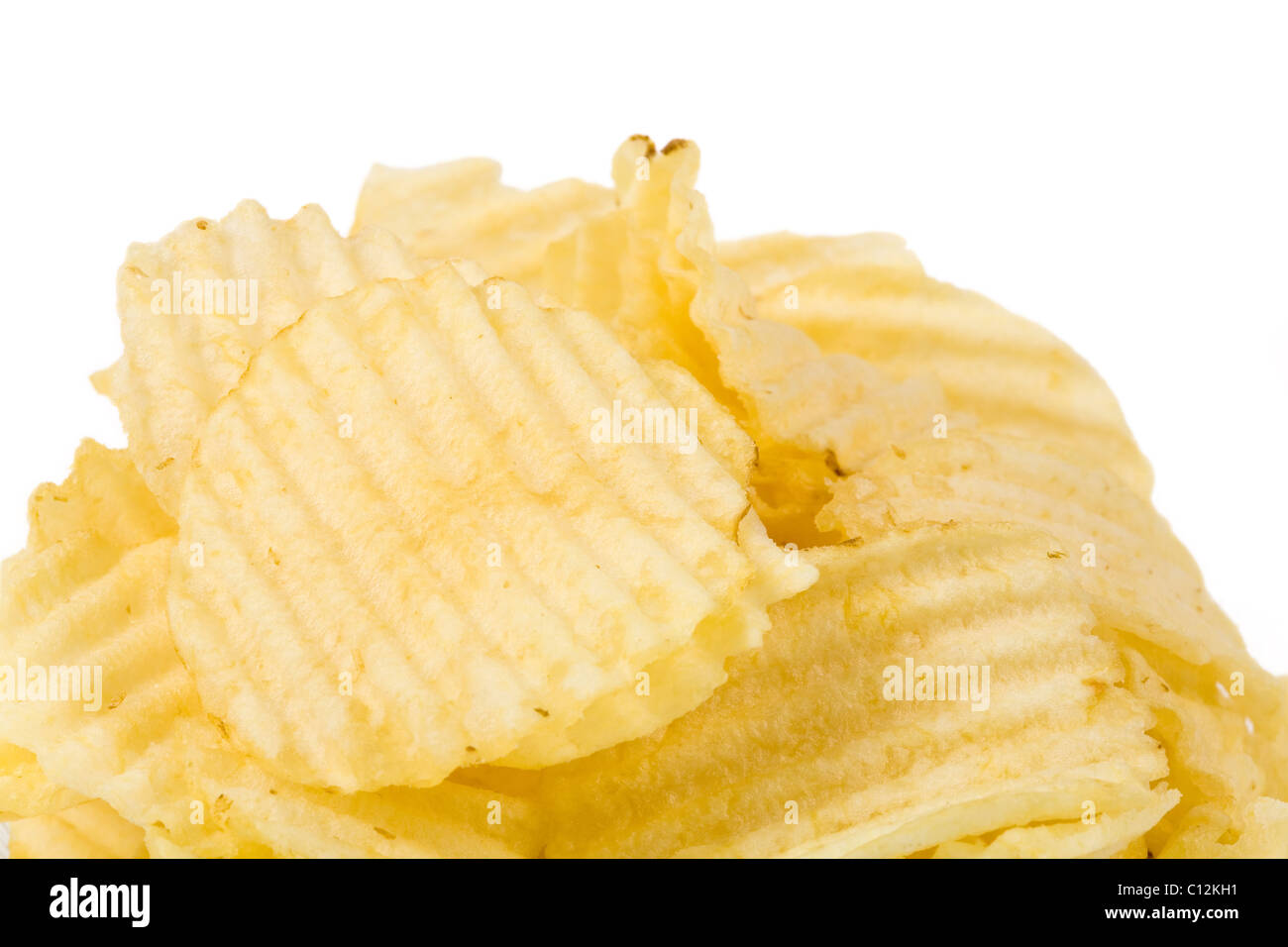 Potato Chips close up shot Stock Photo - Alamy