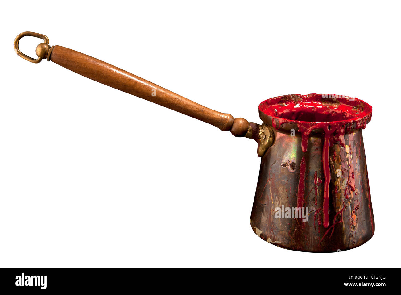 Ancient copper pot hi-res stock photography and images - Alamy