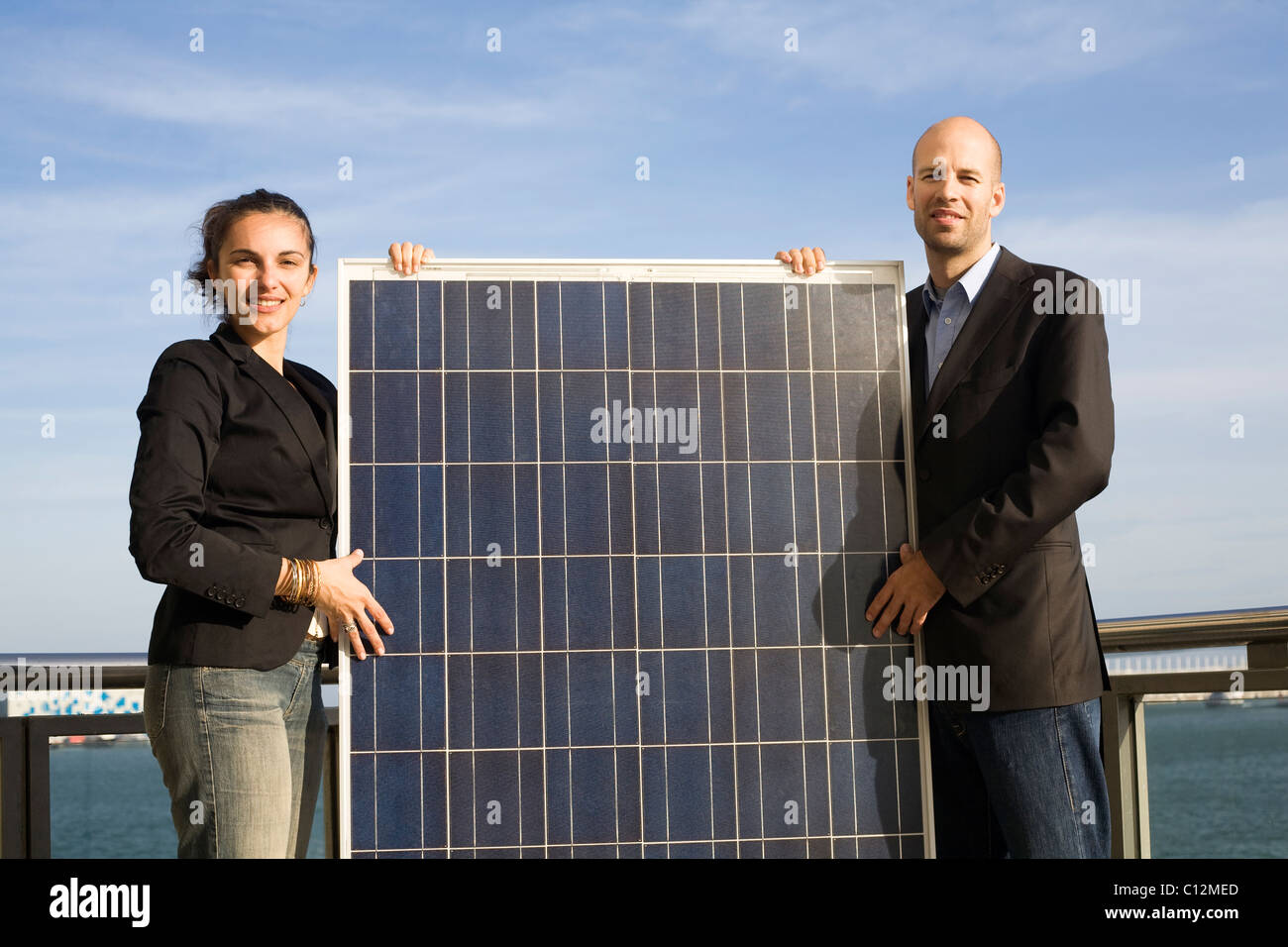 Couple solar panel roof hi-res stock photography and images - Alamy