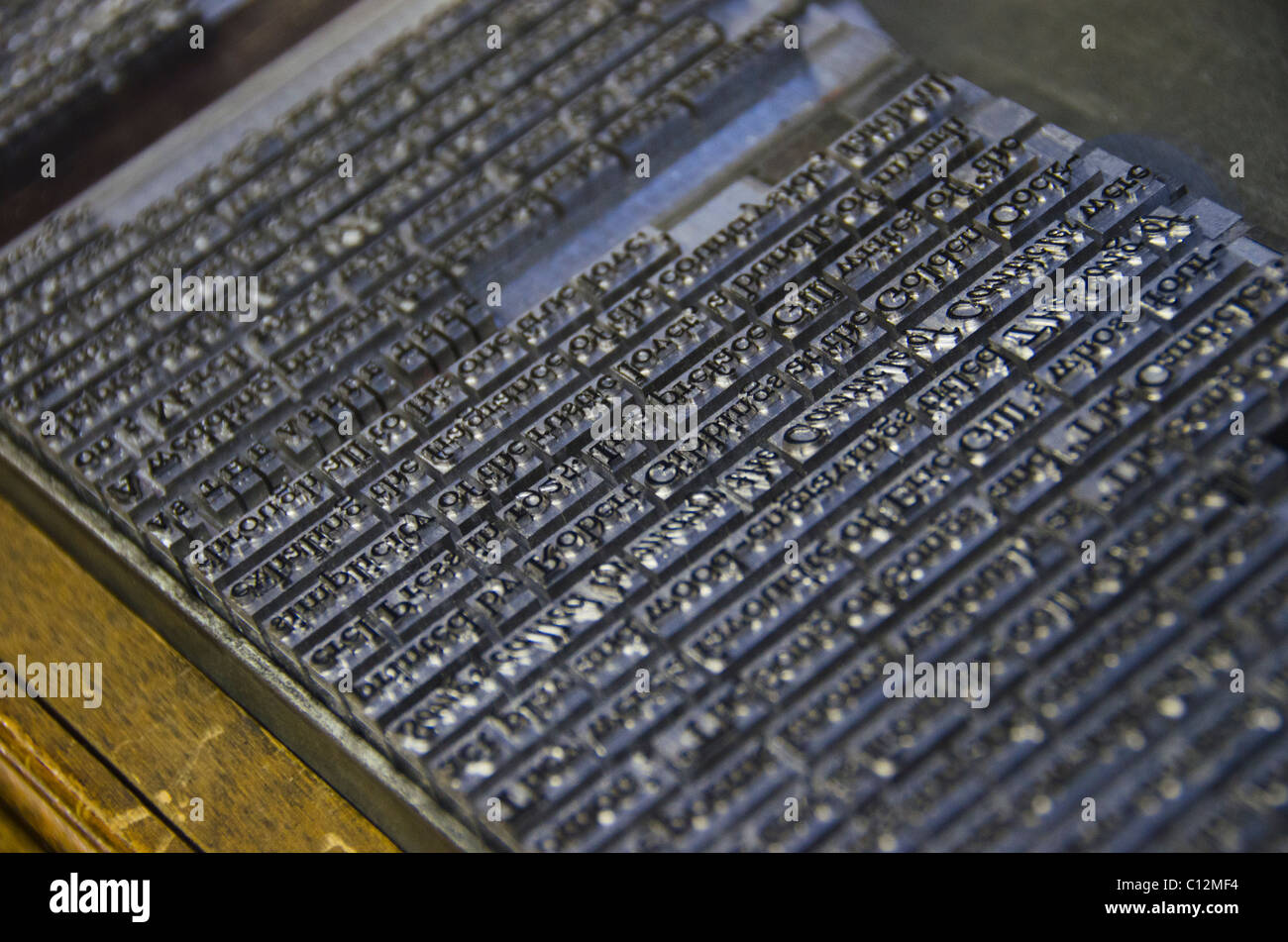 Old Newspaper Printing Plates