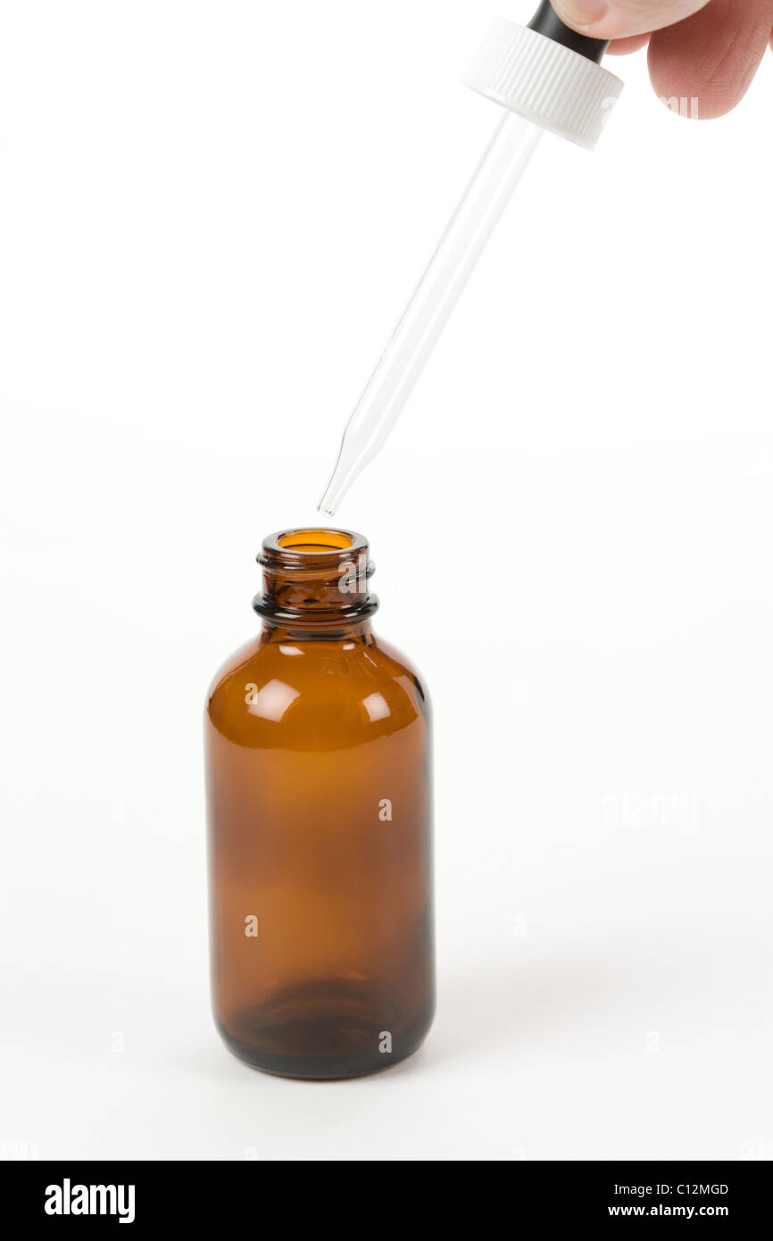 dropper bottle with white background Stock Photo - Alamy