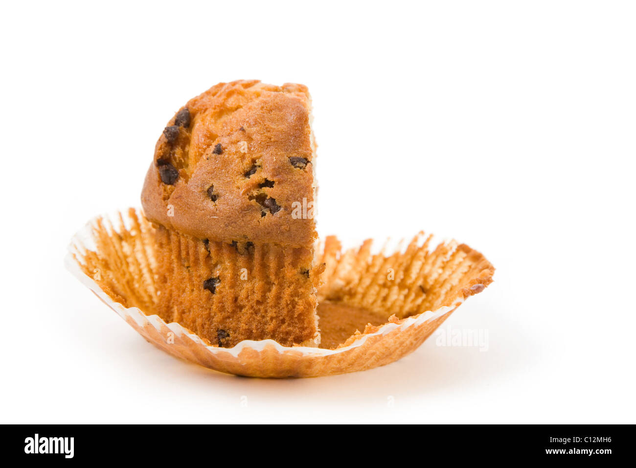 Muffin with white background, close up Stock Photo - Alamy