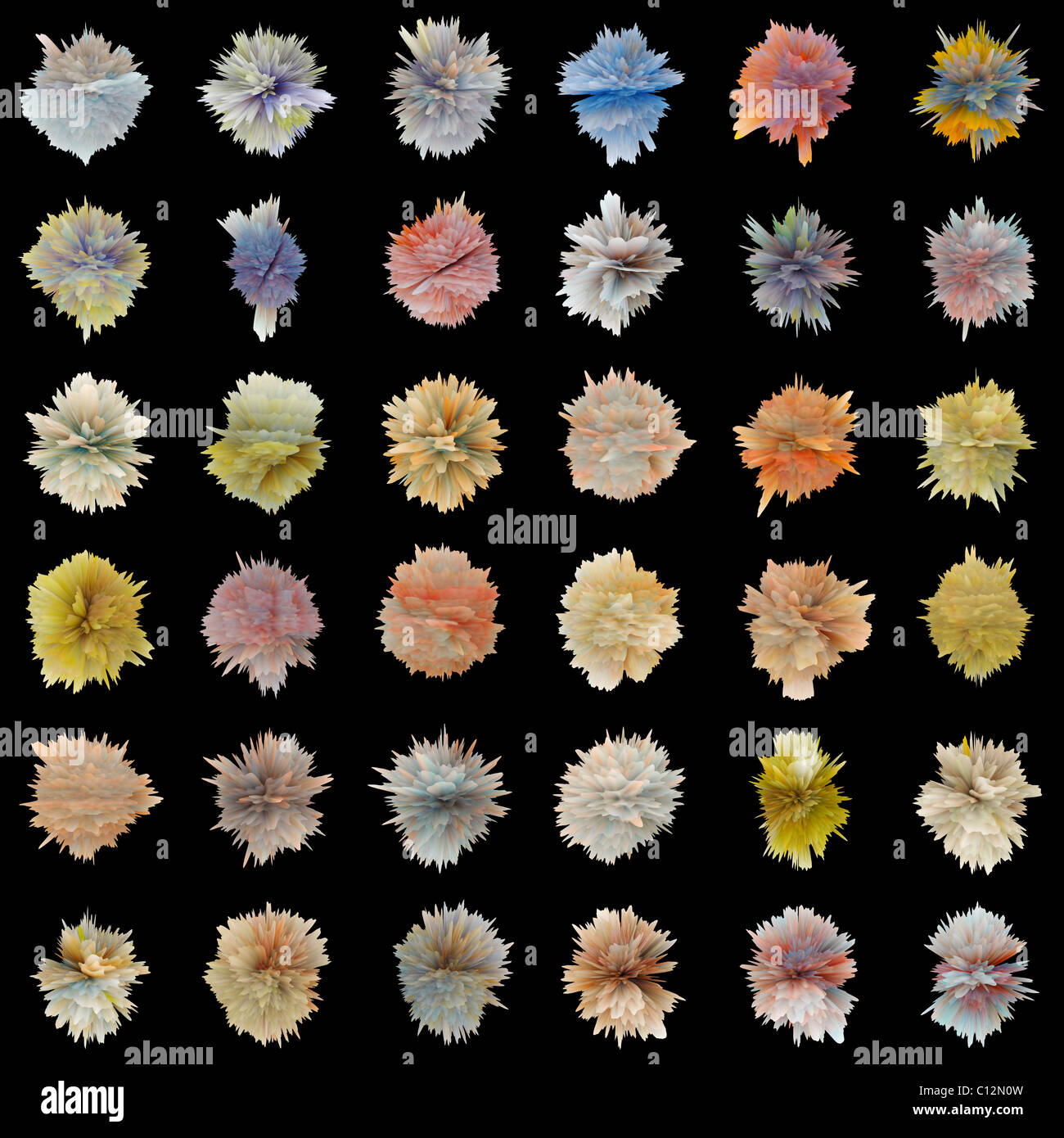 Abstract design elements on a black background - seamless background ...