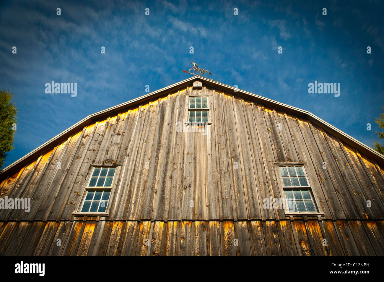 Big barn towers over you in Ball's Falls, Ontario Stock Photo - Alamy
