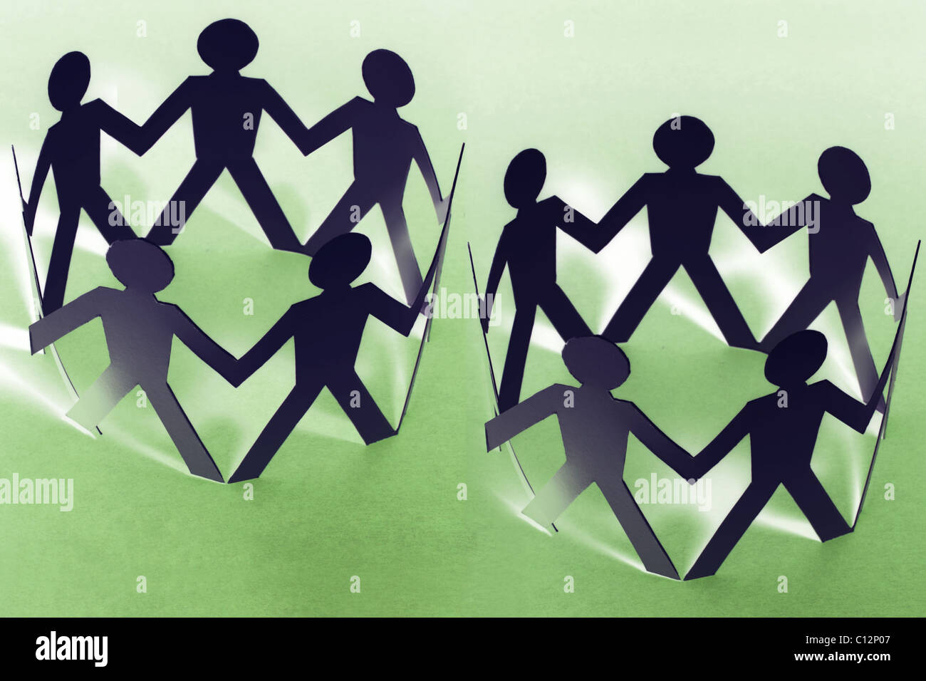 Paper Chain Dolls Stock Photo - Alamy