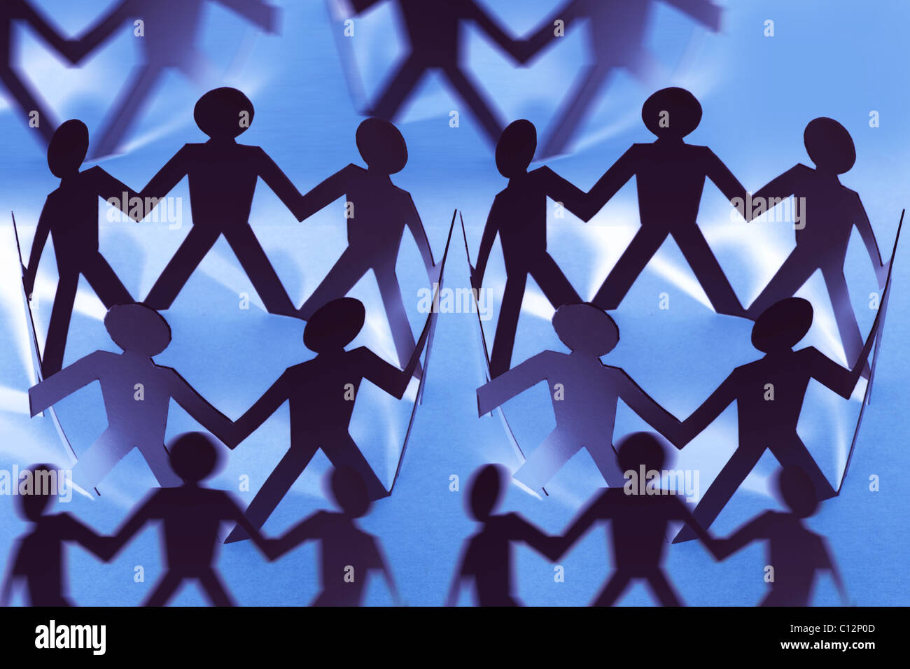 Paper Chain Dolls Stock Photo - Alamy