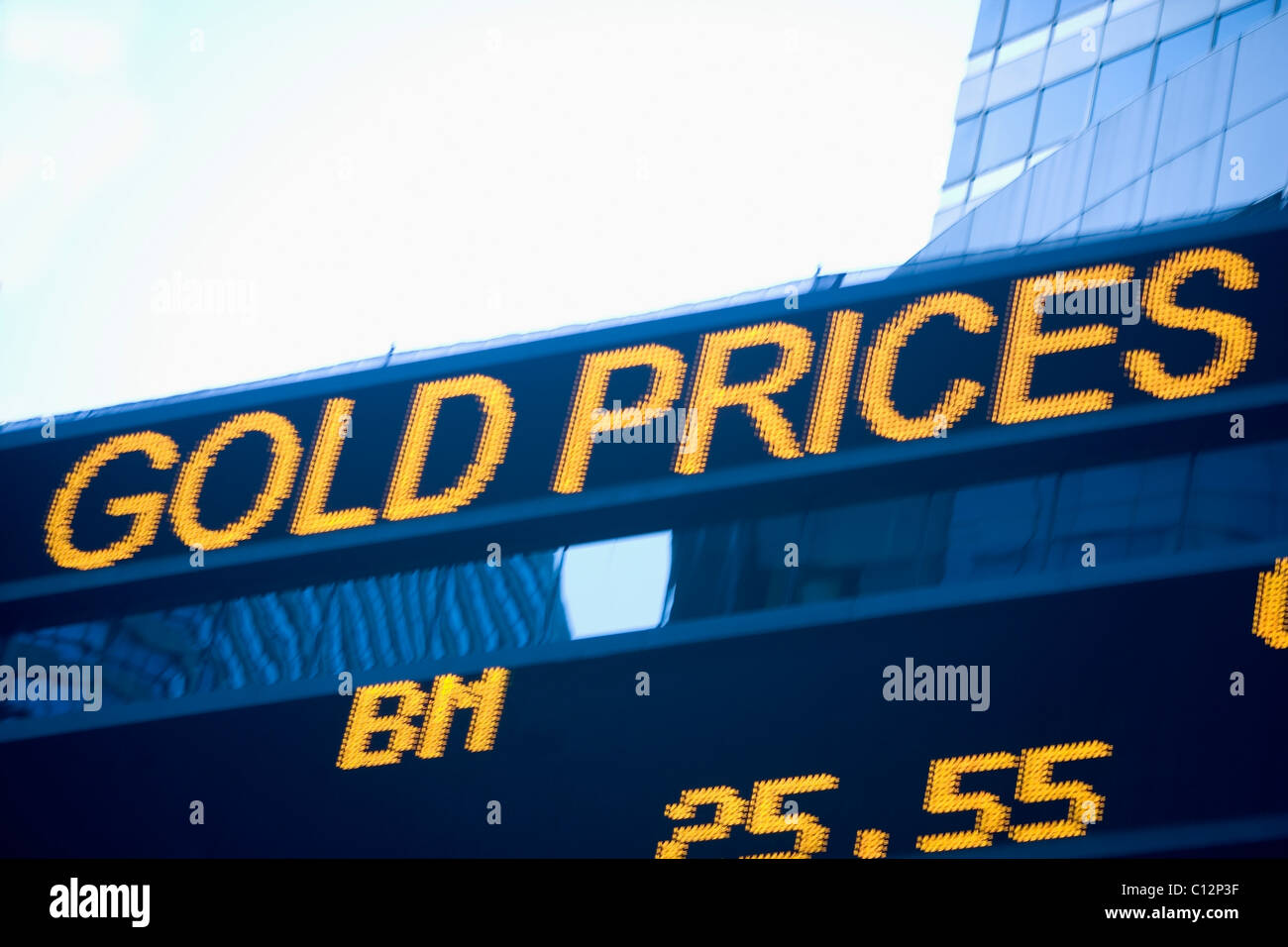 USA, New York State, New York City, Times Square, Stock Quotron, close ...