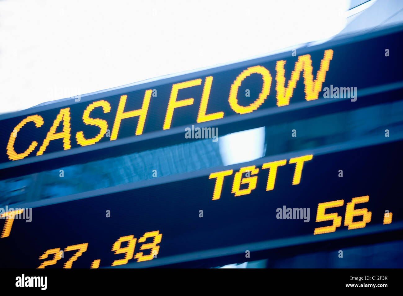 USA, New York State, New York City, Times Square, Stock Quotron, close ...