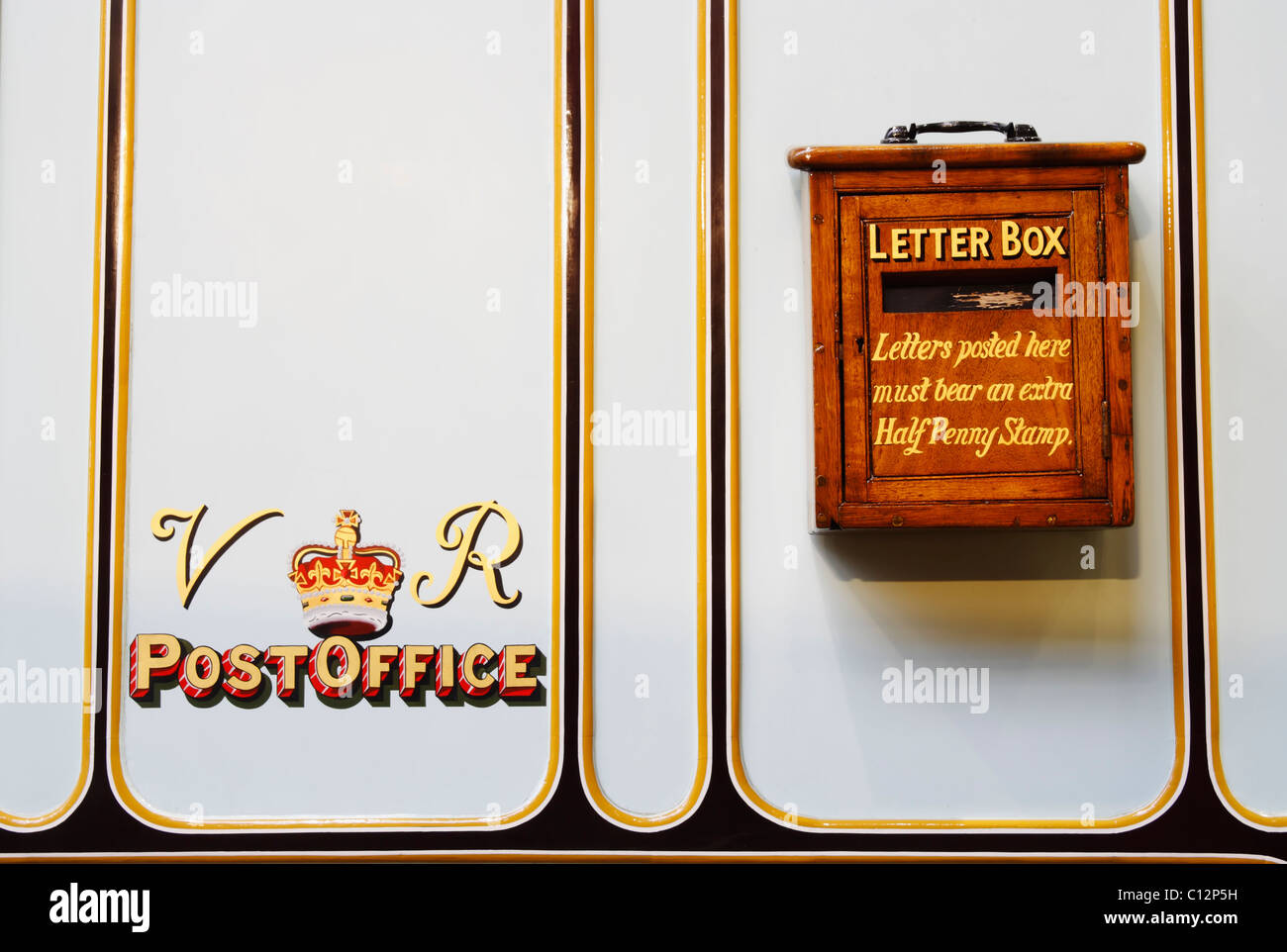 Old Post Office train in The National Railway Museum, York, England ...