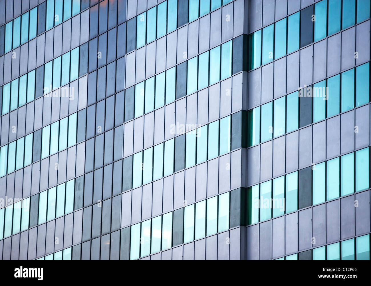USA, New York State, New York City, Glass wall of skyscraper Stock ...