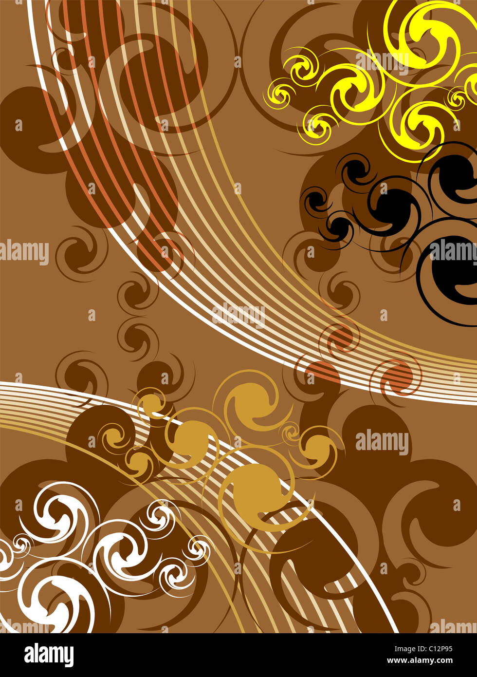 art abstract design in brown colour Stock Photo - Alamy