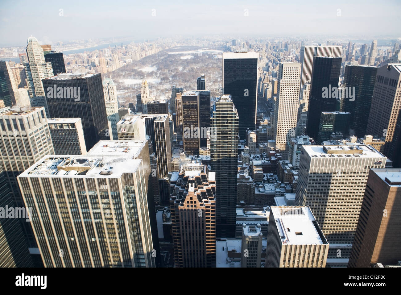 Manhattan in snow hi-res stock photography and images - Alamy